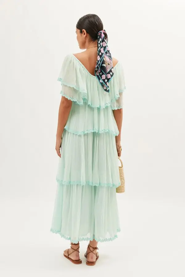 Rixo Raina Tiered Maxi Dress
