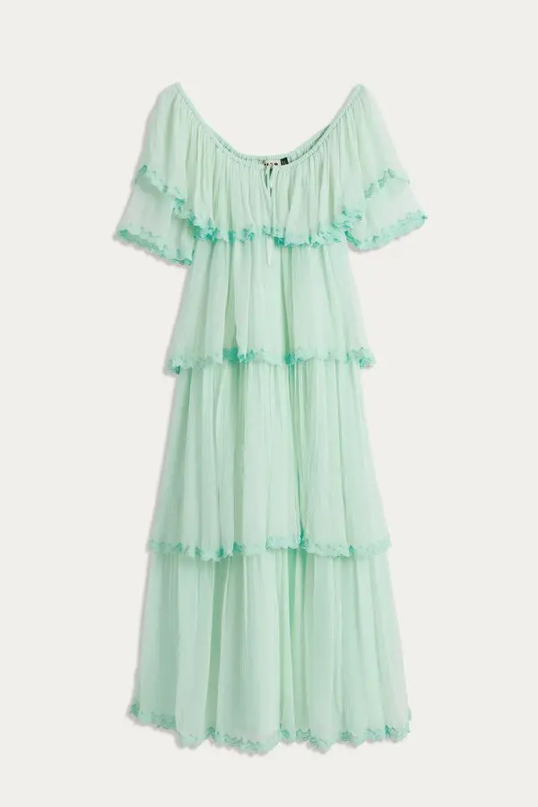 Rixo Raina Tiered Maxi Dress