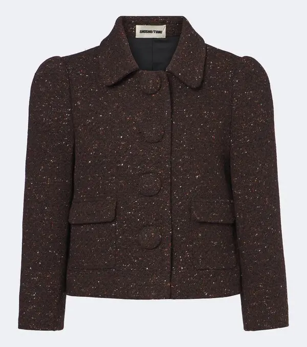 SHUSHU/TONG Wool-blend Cropped Jacket