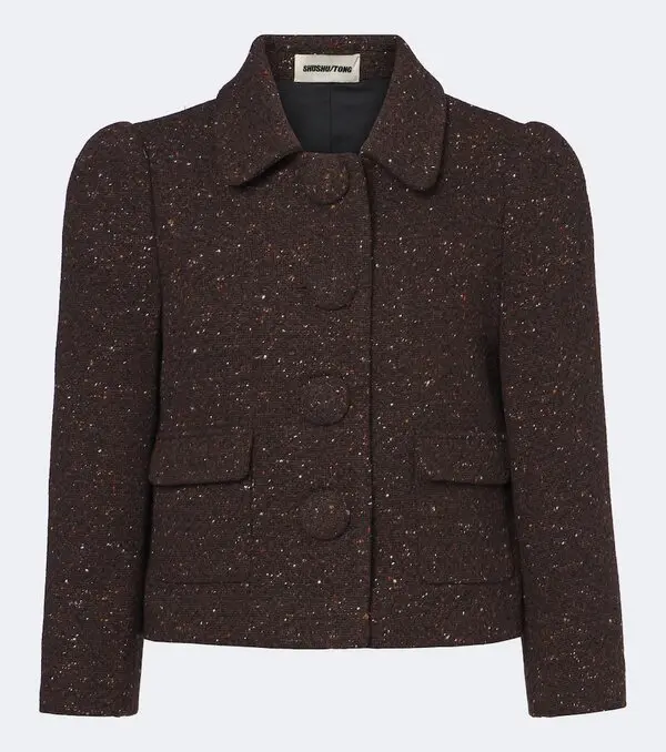 SHUSHU/TONG Wool-blend Cropped Jacket