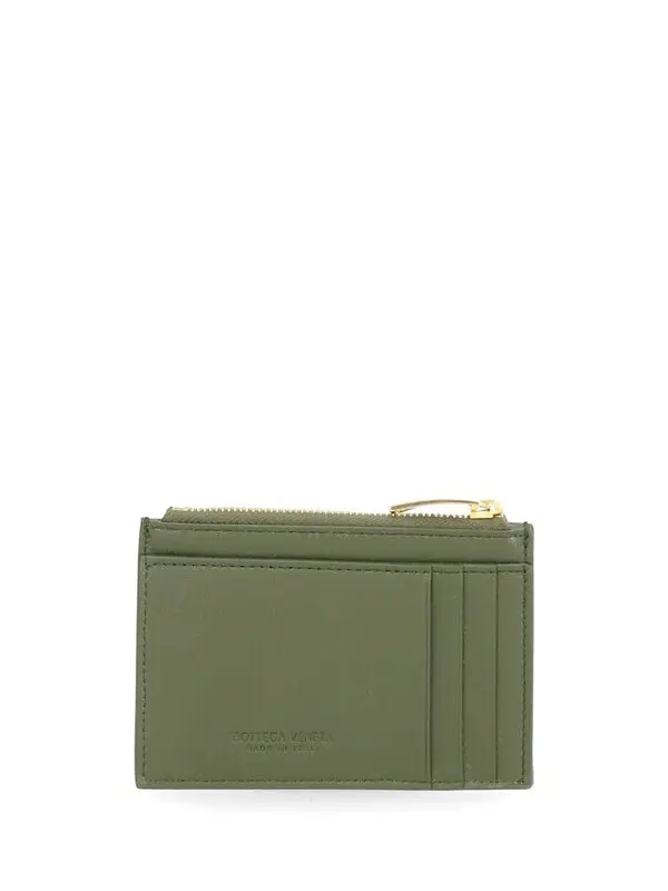 Bottega Veneta Woven Card Holder With Zip