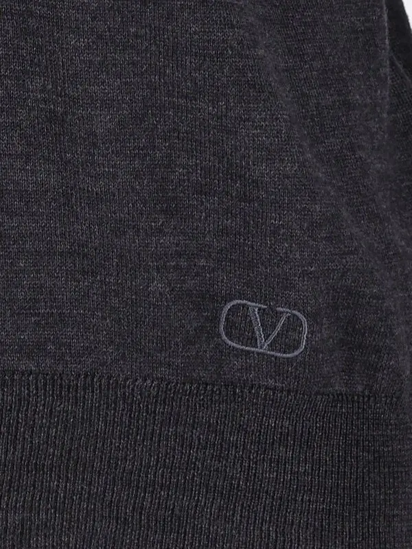 Valentino Garavani Wool Knit Polo Shirt