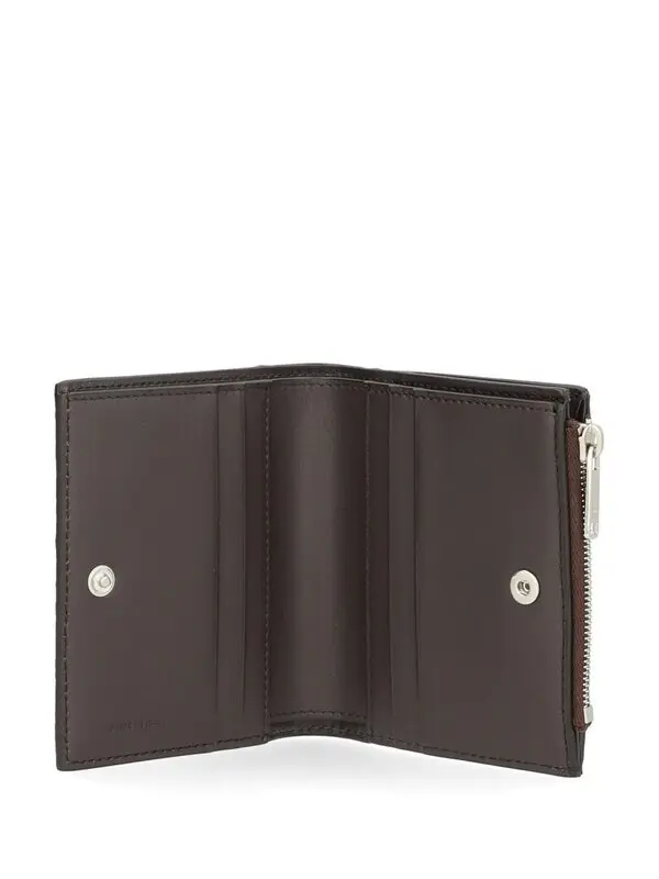 Celine Compact Wallet In Grained Calfskin