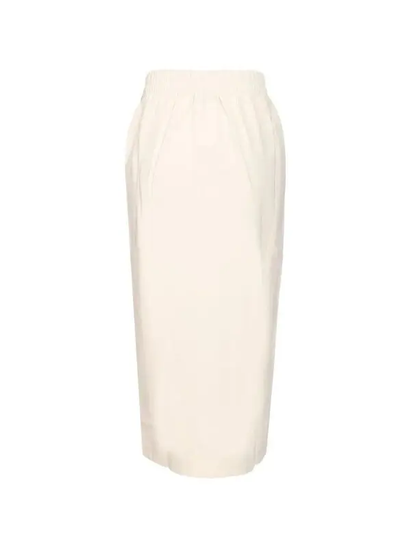 Max Mara Milano Jersey Skirt - White