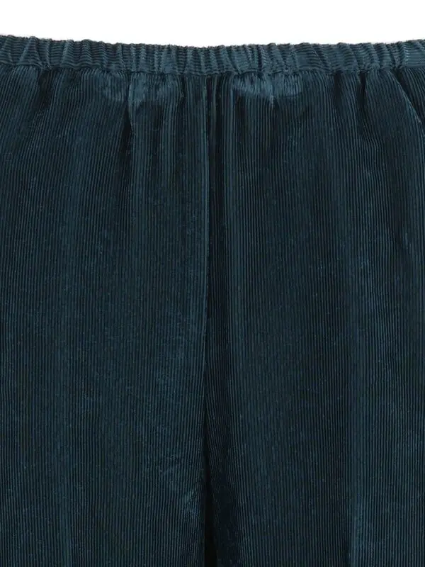 FORTE_FORTE Two-tone Striped Jade Trousers - Green