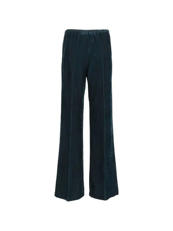 FORTE_FORTE Two-tone Striped Jade Trousers - Green