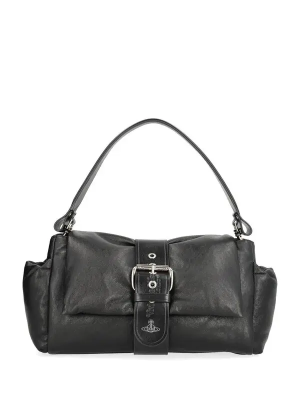 VIVIENNE WESTWOOD Hazel Treasure Leather Handbag - Black