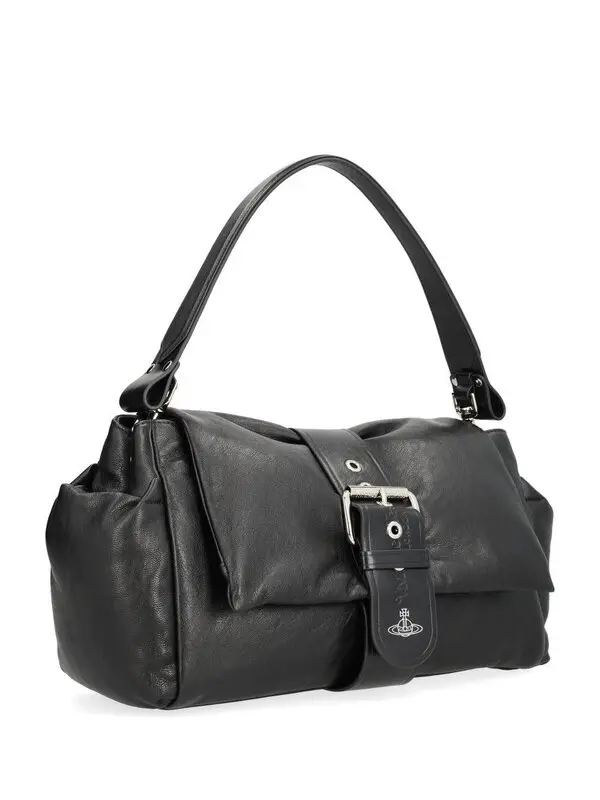 VIVIENNE WESTWOOD Hazel Treasure Leather Handbag - Black