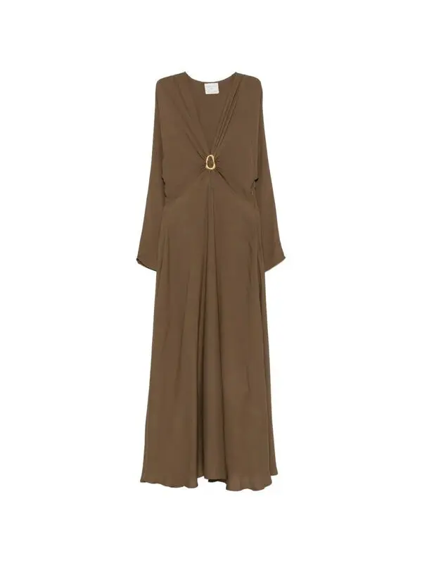 FORTE_FORTE Marocaine Sculpture Buckle Dress