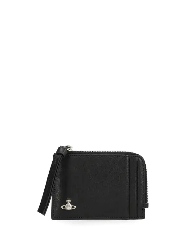 VIVIENNE WESTWOOD Zip Card Holder - Black