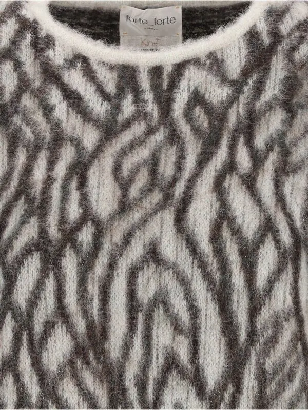 FORTE_FORTE Heron Plumes Alpaca And Mohair Blend Sweater