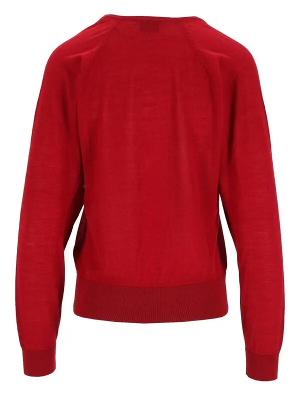 FORTE_FORTE V-neck Wool Blend Sweater