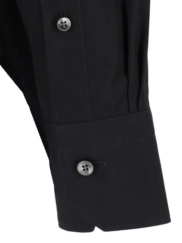 Zegna Trofeo Cotton Shirt - Black