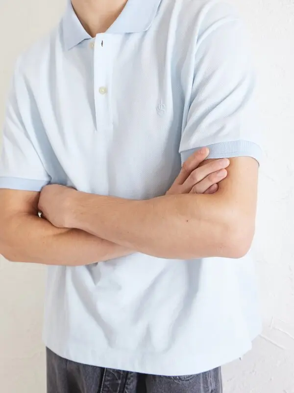 JIL SANDER Logo-embroidered Cotton-piqué Polo Shirt