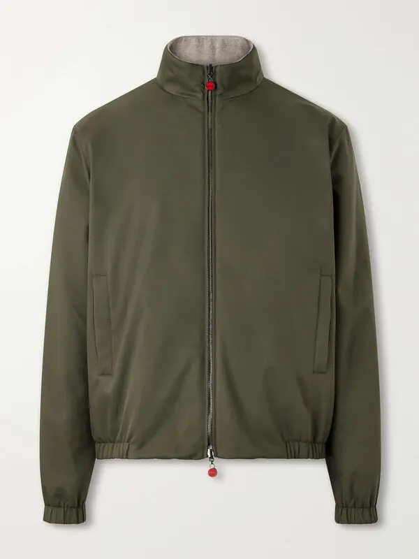 Kiton Reversible Shell Bomber Jacket