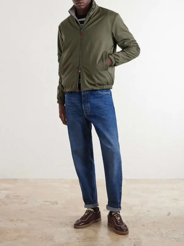Kiton Reversible Shell Bomber Jacket