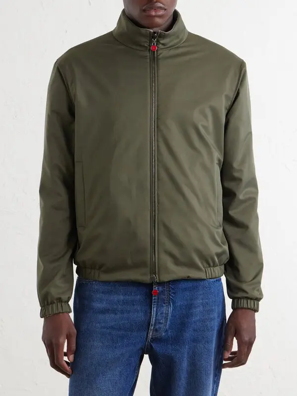 Kiton Reversible Shell Bomber Jacket