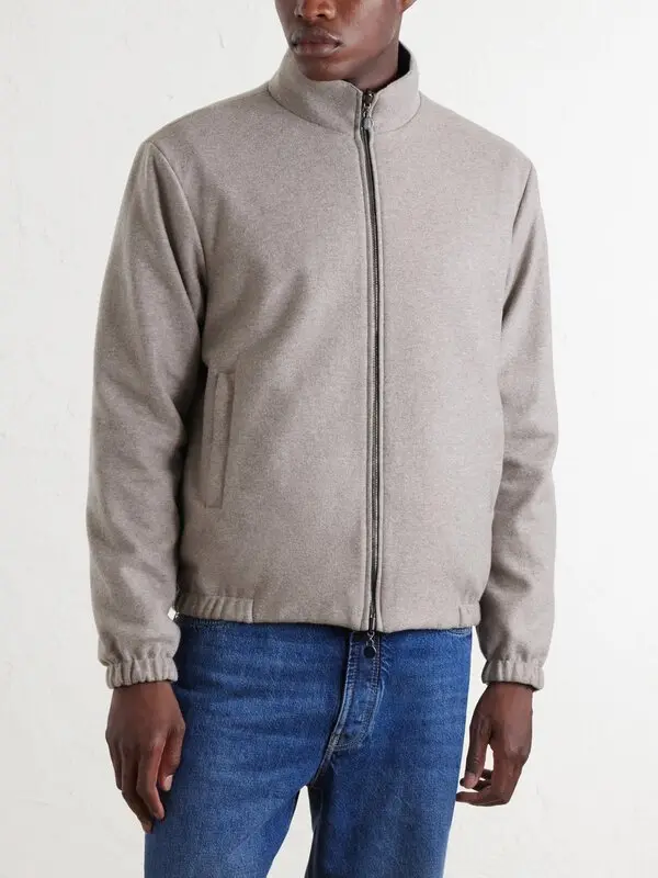 Kiton Reversible Shell Bomber Jacket