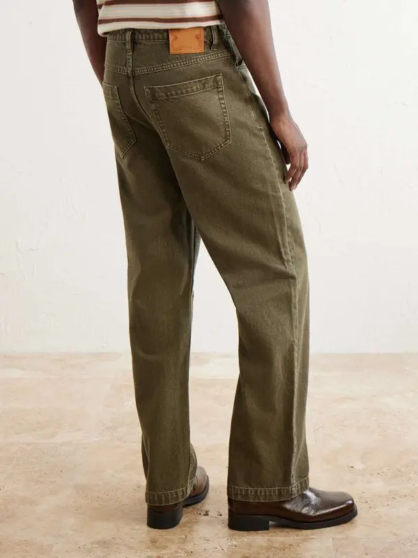 MANAAKI Pita Straight-leg Garment-dyed Jeans