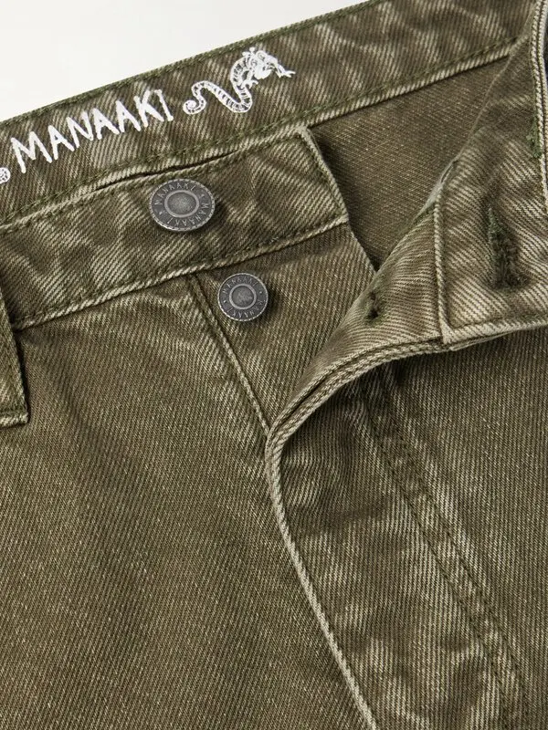 MANAAKI Pita Garment-dyed Straight-leg Jeans