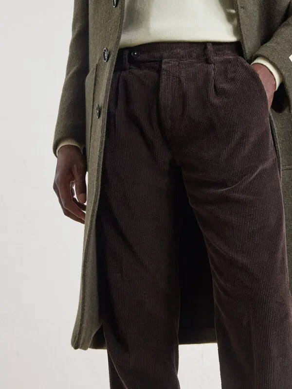 Massimo Alba Ionio2' Straight-leg Cotton-corduroy Trousers