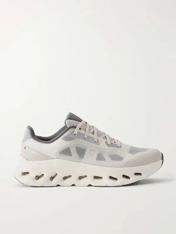 On Cloud 6 Wp Rubber-trimmed Stretch-knit Slip- Sneakers