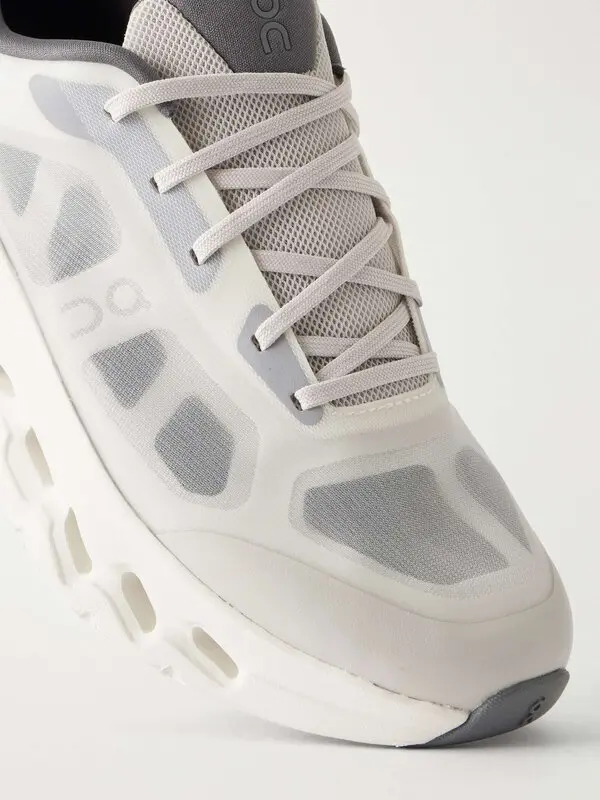 On Cloud 6 Wp Rubber-trimmed Stretch-knit Slip- Sneakers