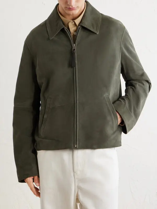 Loewe Suede Zip-up Jacket