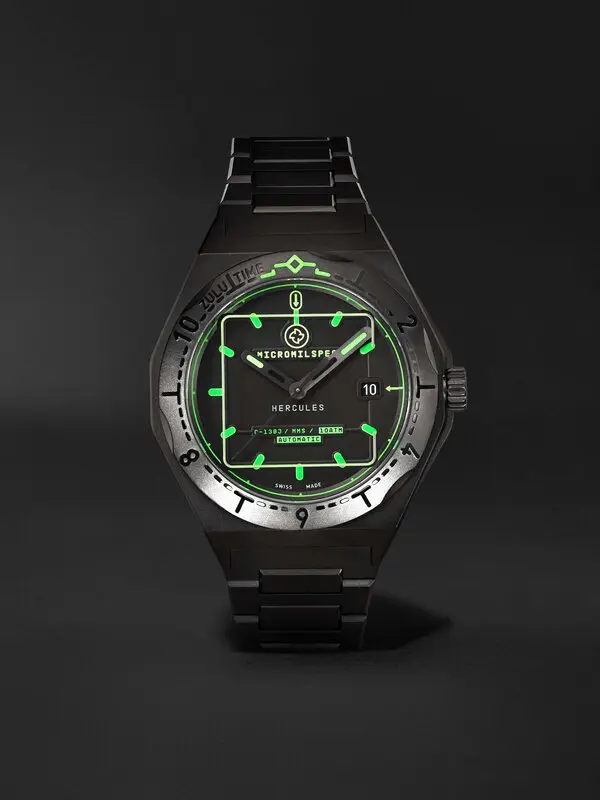 MICROMILSPEC Hercules Automatic 42mm Stainless Steel Watch