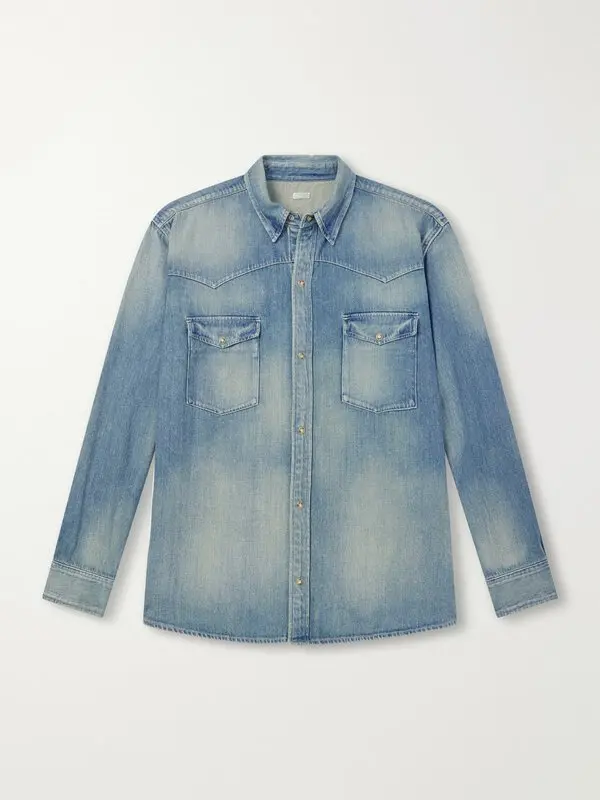 A.PRESSE Vintage Western Denim Shirt
