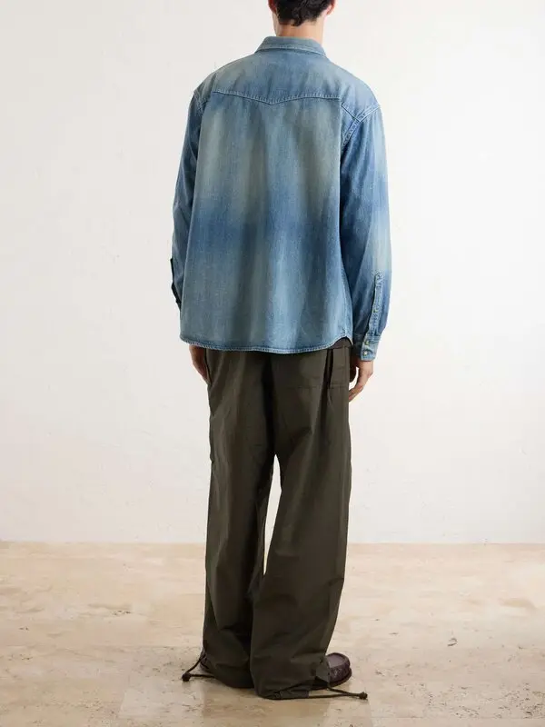 A.PRESSE Vintage Western Denim Shirt - Indigo