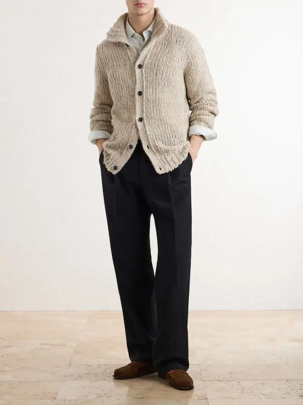 Barena Venezia Alpaca, Wool And Linen-blend Cardigan