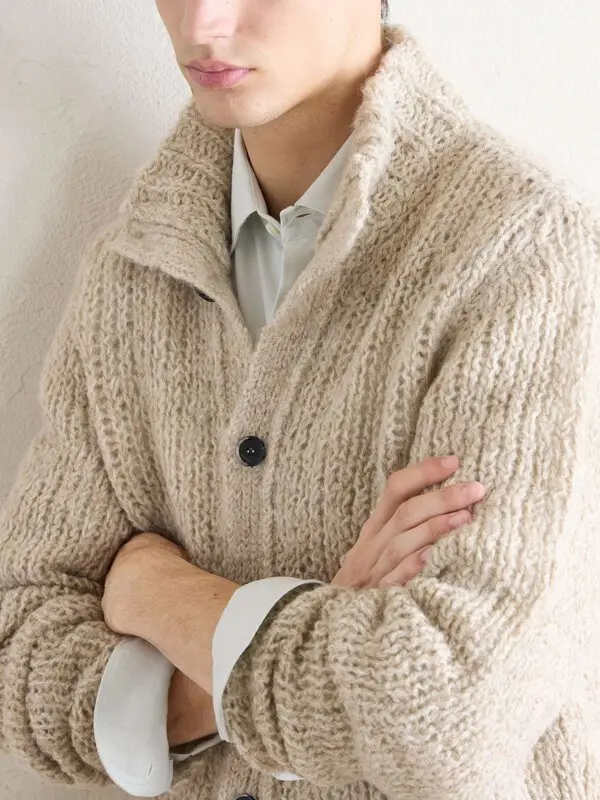 Barena Venezia Alpaca, Wool And Linen-blend Cardigan