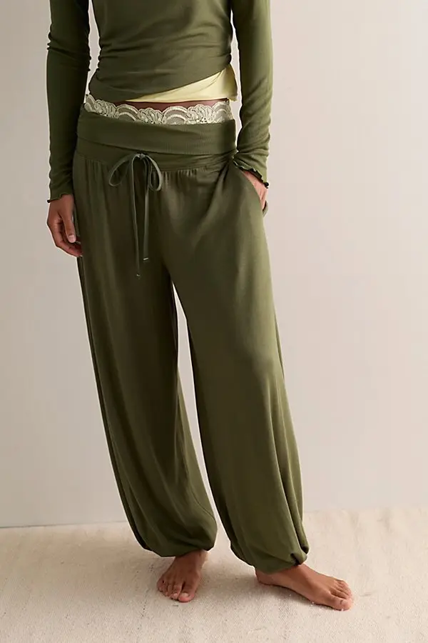 Free People Dream State Wide Leg Joggers - Ferngully