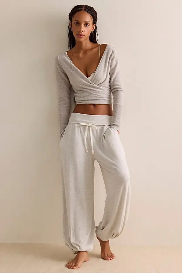 Free People Dream State Joggers - Heather Grey