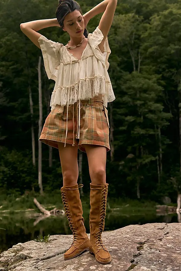 Free People Teddy Top With Lace And Tiered Silhouette - Ivory