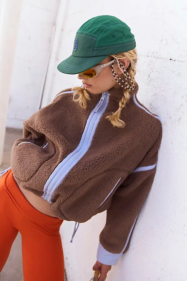 Free People Trail Head Panel Cap - Green Combo