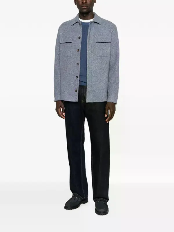 Eleventy Button-fastening Flap-pocket Shirt Jacket