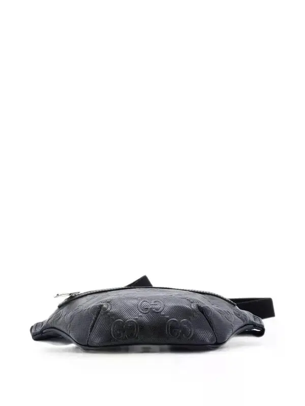 Gucci Gg Embossed Perforated Leather Small Belt Bag