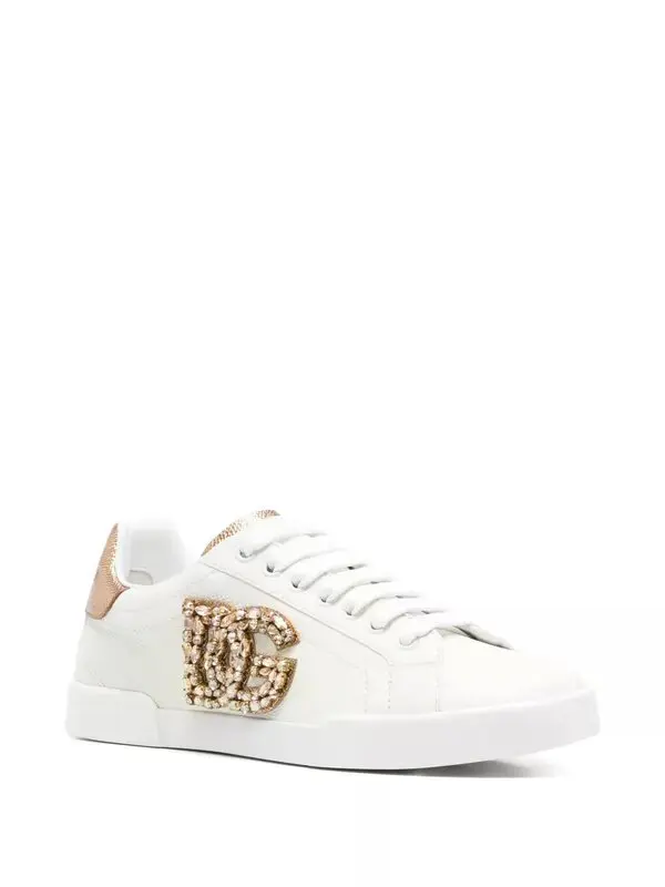Dolce & Gabbana Embellished Dg Logo Sneakers