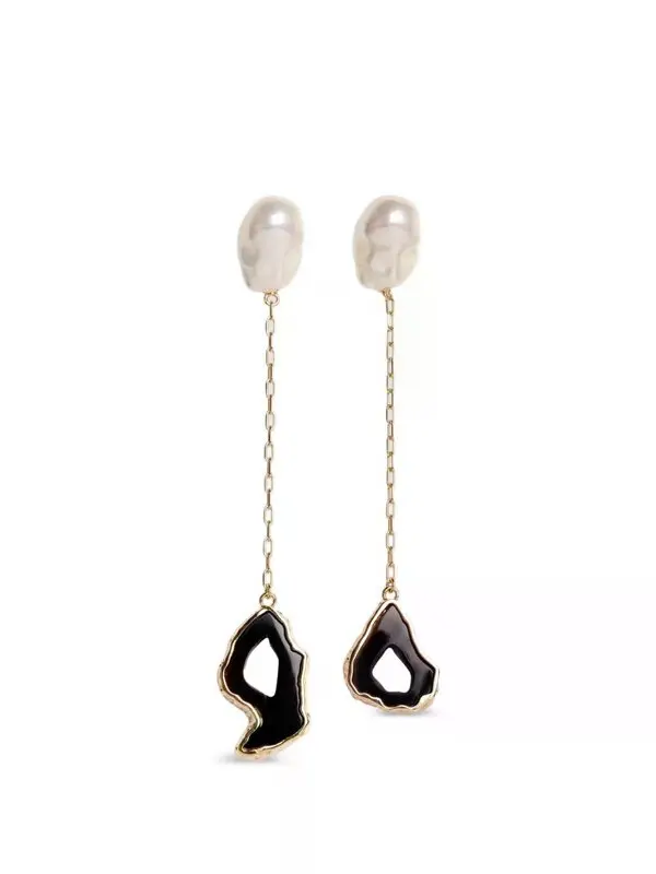Erdem Pearl And Stone Drop Earrings