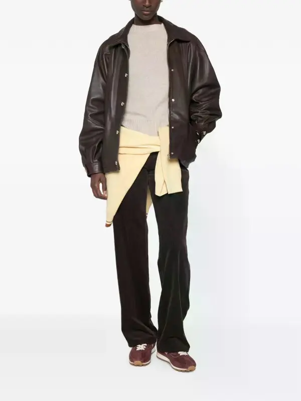 ARAGONA Ribbed-trim Crew Neck Sweater