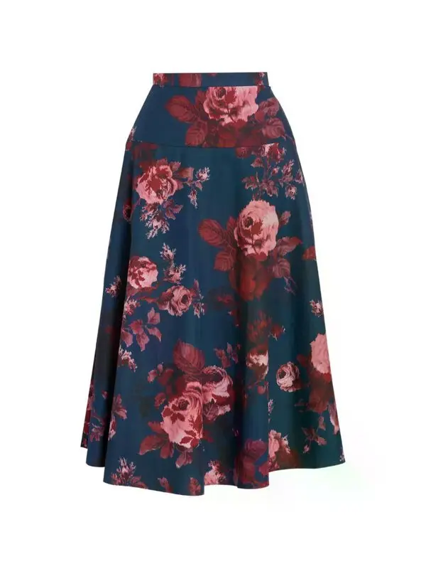 Erdem Floral Print A-line Skirt