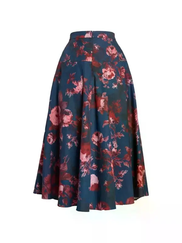 Erdem Floral Print A-line Skirt