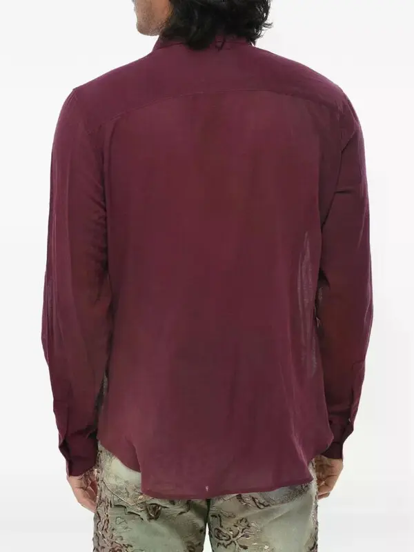 Off-White Embroidered Long-sleeve Shirt
