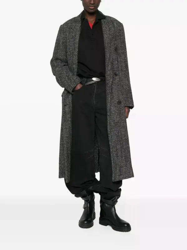 MARANT ETOILE Double-breasted Bouclé Coat