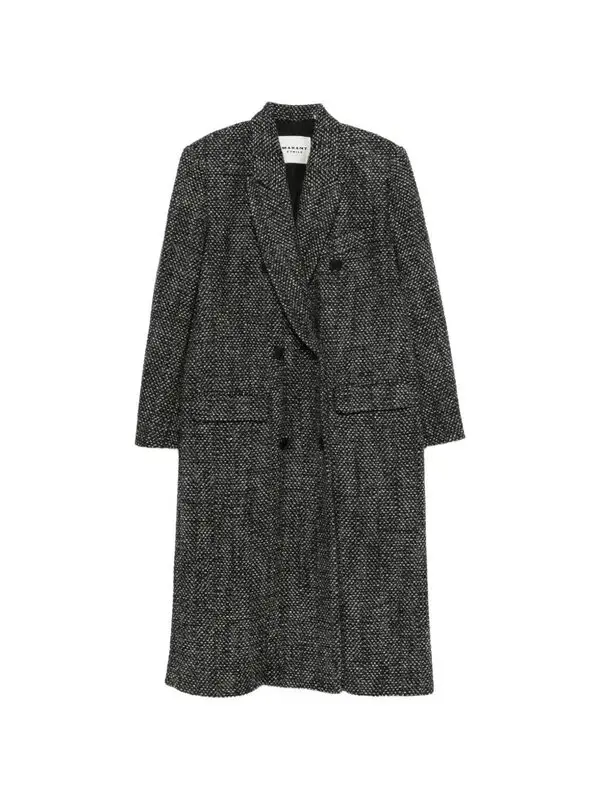 MARANT ETOILE Double-breasted Bouclé Coat