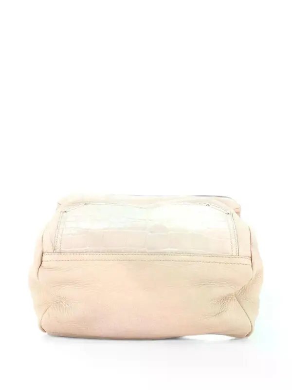 Givenchy Pandora Bag Leather With Crocodile Embossed Detail Medium Satchel