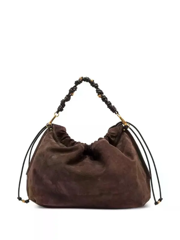 GIANNI CHIARINI Morgana Large Knotted Shoulder Bag - Brown