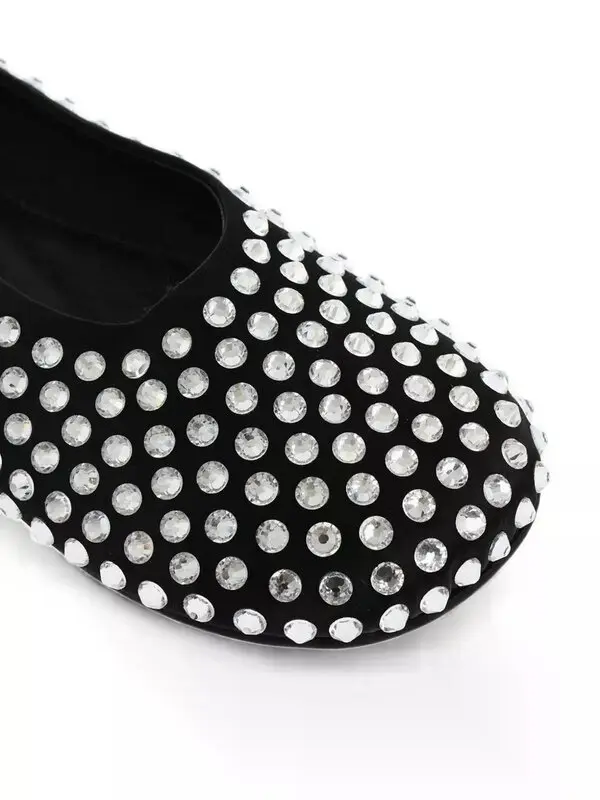 Dsquared2 Embellished Leather Ballet Flats